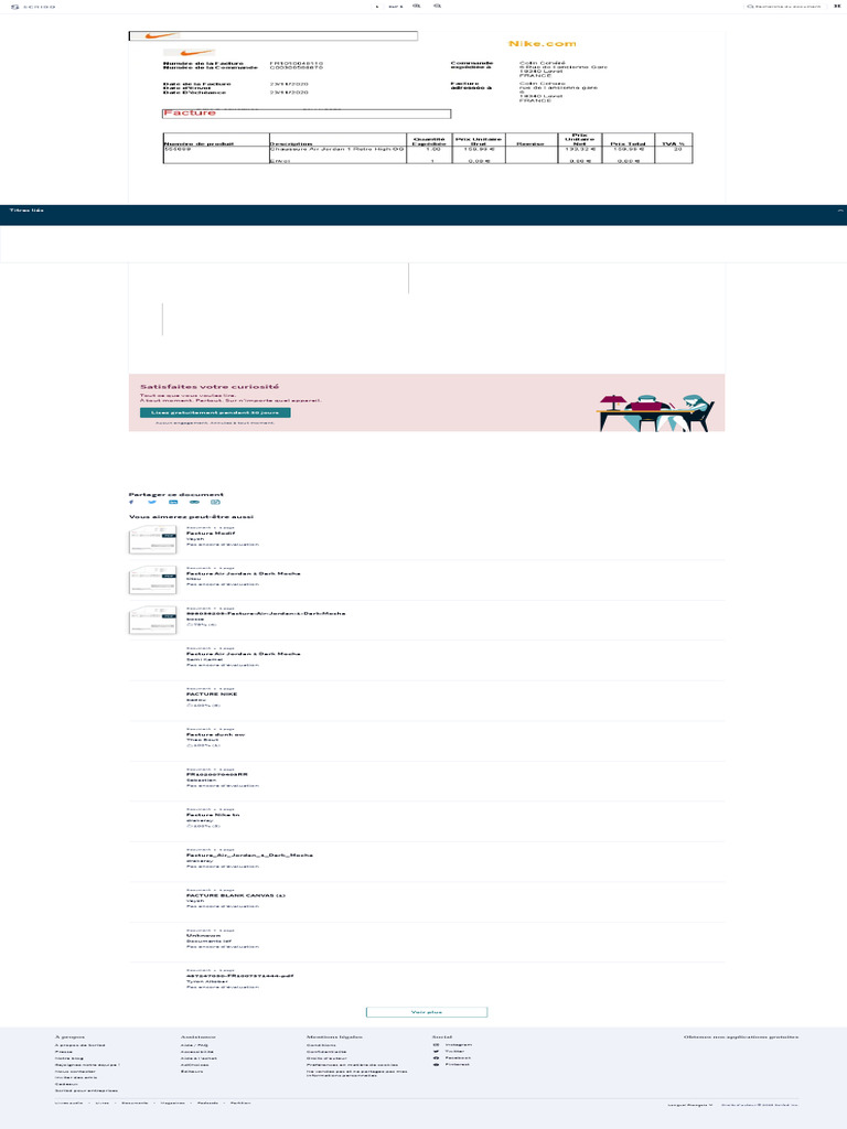 Facture Modif _ PDF _ Documents commerciaux _ Comptabilité | PDF