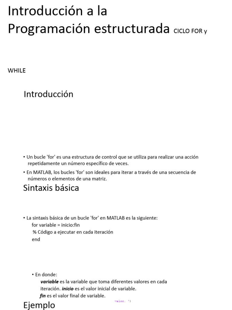 Programación estructurada_ciclo_for_while_switch | PDF