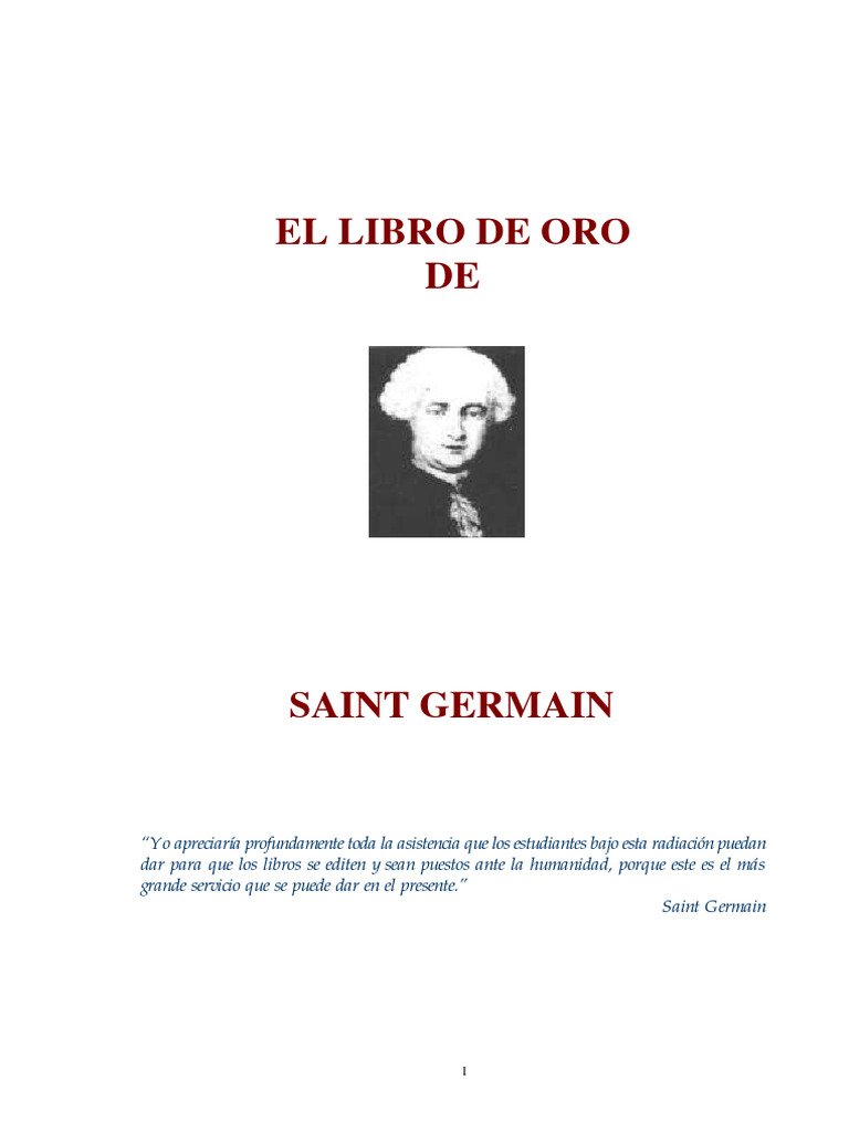 El Libro de Oro de Saint Germain | PDF