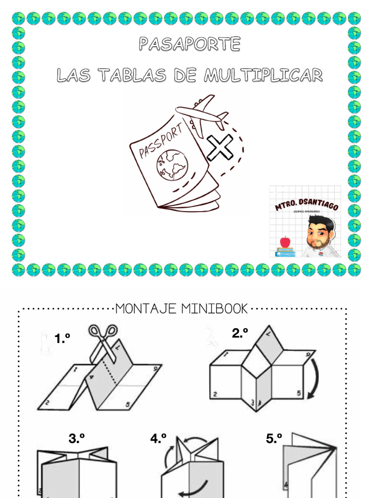 Pasaporte de Tablas de Multiplicar | PDF
