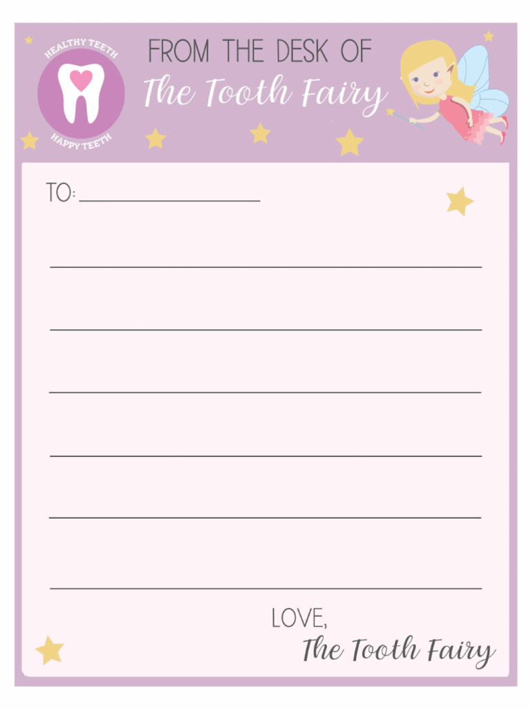 Tooth Fairy Printable Set | PDF