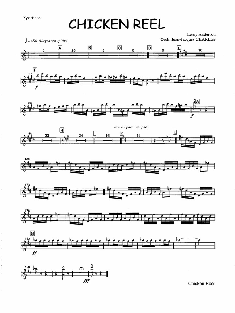 Chicken Reel Xylophone | PDF