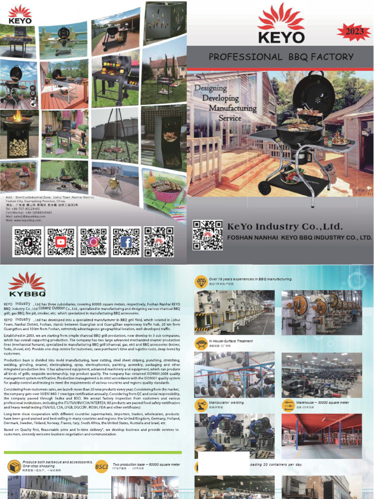 KEYO CATALOG 2023 BBQ AND FIRE PIT-Shorthand | PDF