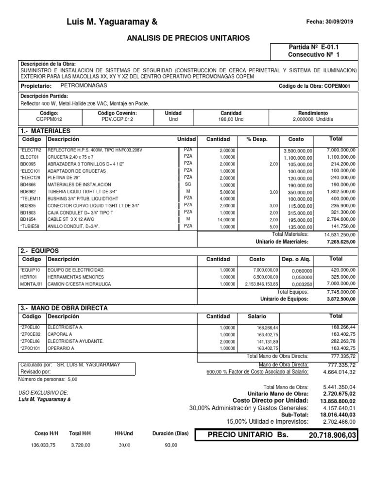 Apu Electricidad | PDF