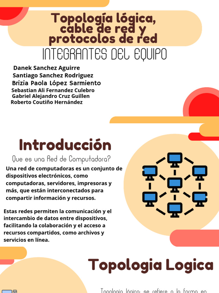Topología Lógica, Cable de Red y Protocolos de Red | PDF Topología Lógica, Cable de Red y Protocolos de Red | PDF