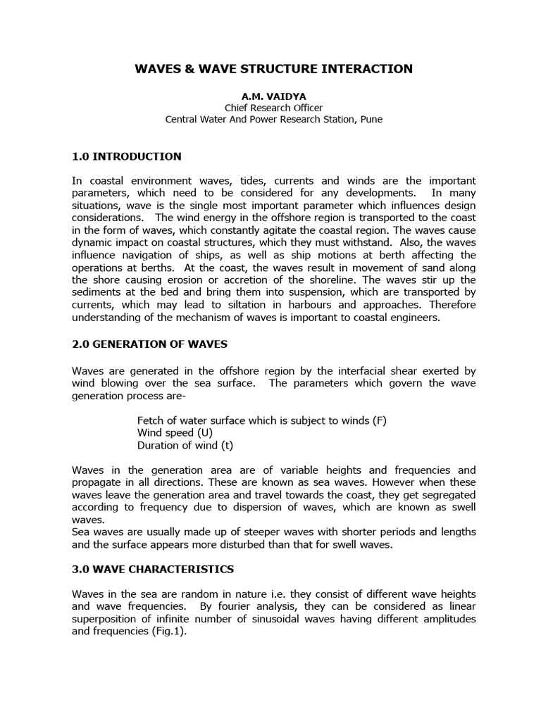 Waves and Waves Structure Information | PDF