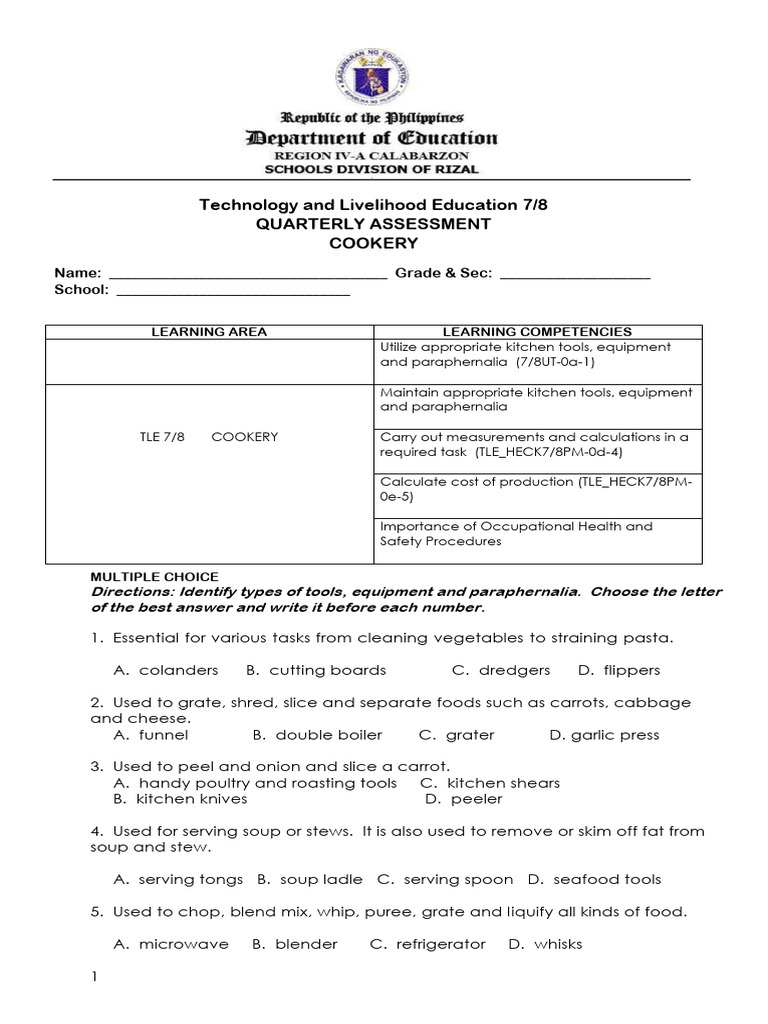 WW G7 TLE Cookery-with-TOS | PDF