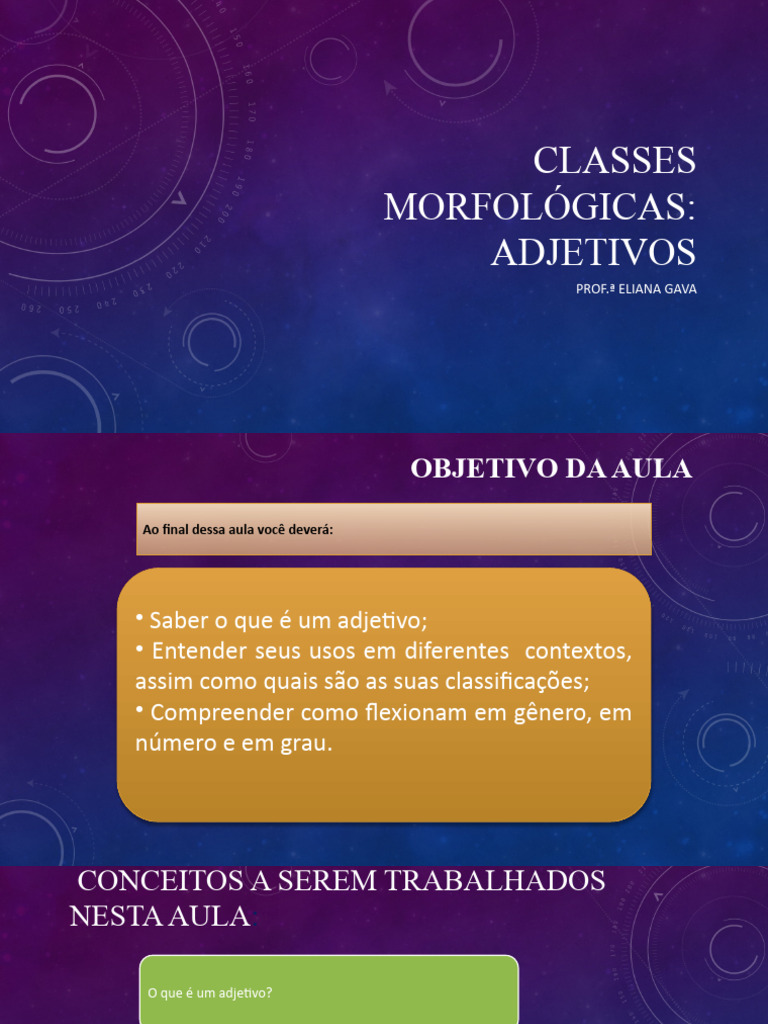 Classes Morfológicas Adjetivos Pdf Adjetivo Substantivo