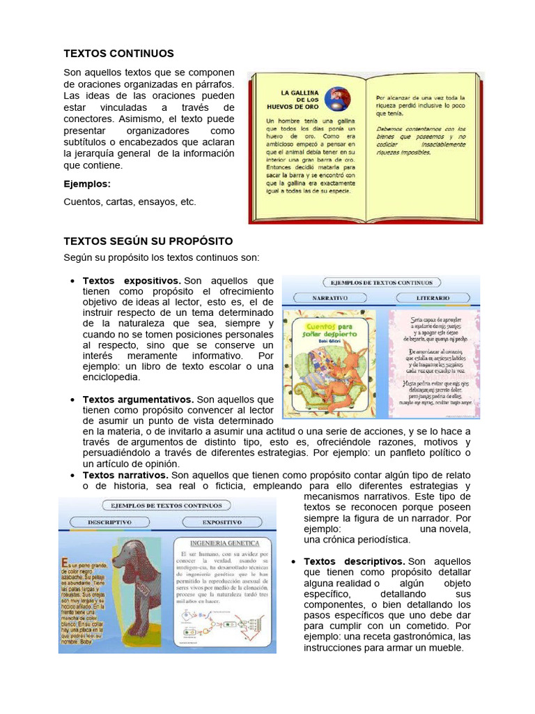 Clases de Textos Segun Su Formato | PDF