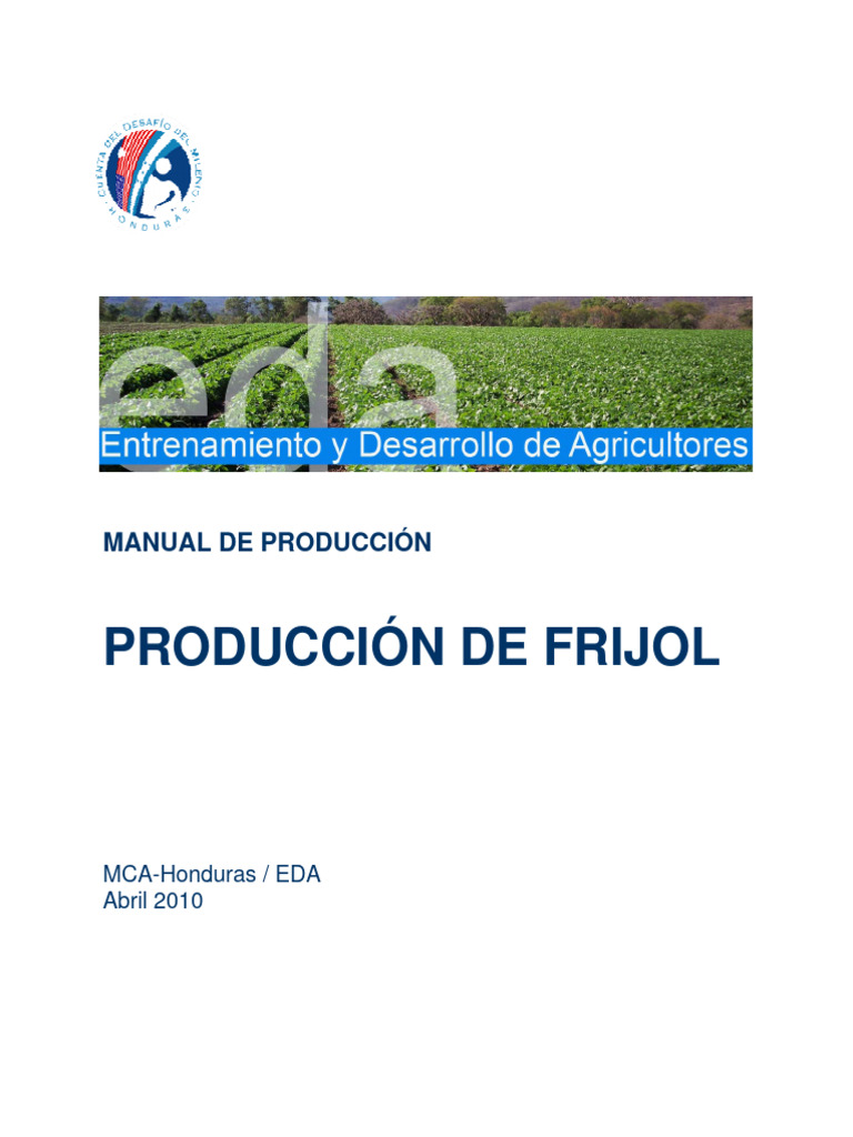 EDA Manual Produccion Frijol 04 10 | PDF