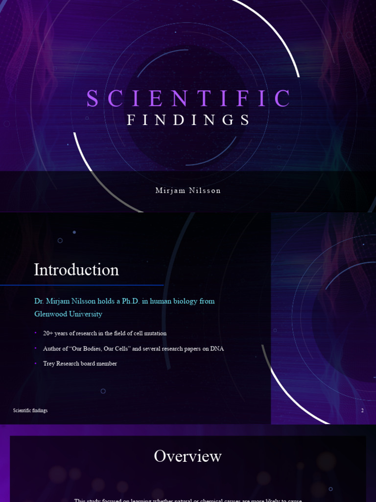 Scientific Findings Presentation | PDF