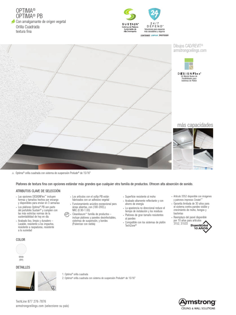 OPTIMA BORDE RECTO - Armstrong | PDF