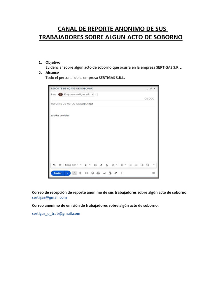 11 Canal De Reporte Anonimo Pdf