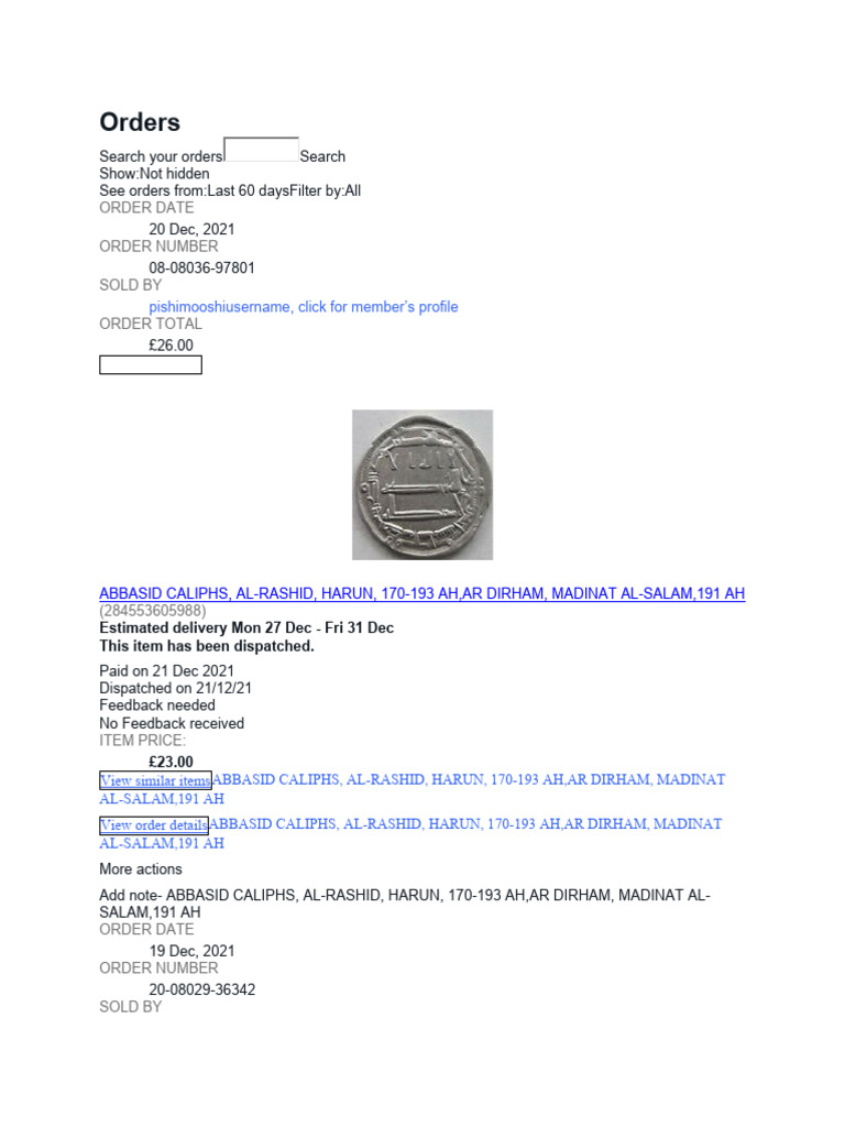 Orders | PDF | Numismatics | Currency