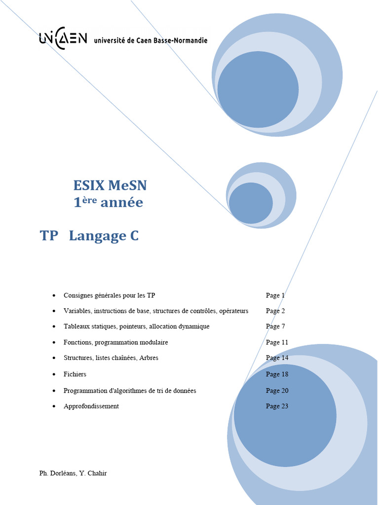 Polycopié de TP | PDF