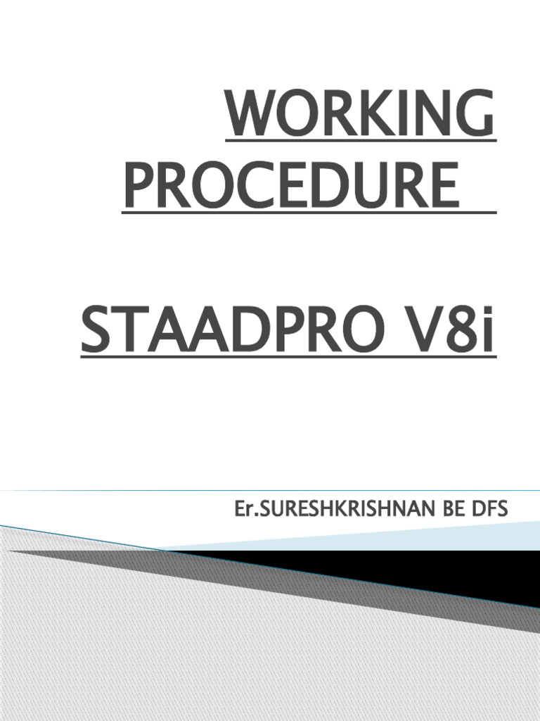 3a.STAAD PRO Procedure | PDF