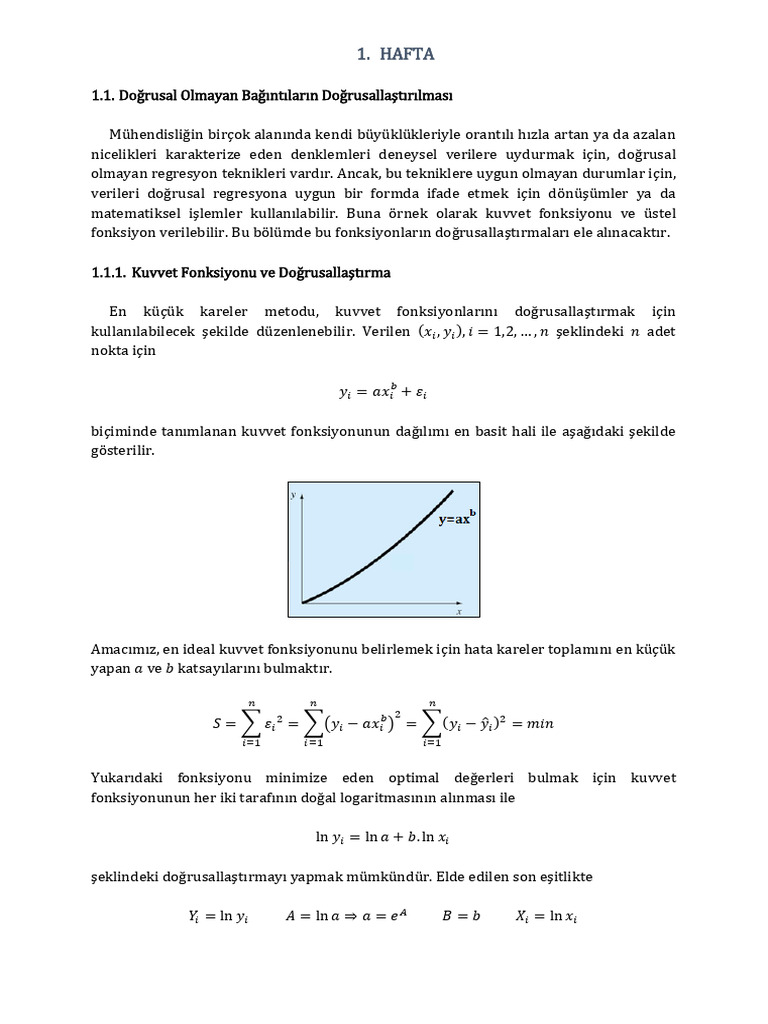 Nümerik Analiz 6 Hafta | PDF