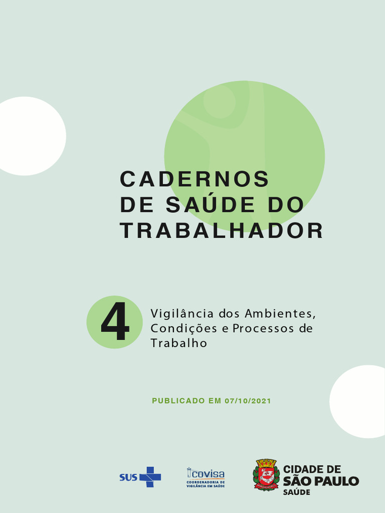 4 3 Cadernos Saude Trabalhador Notificacao Sanitaria | PDF 4 3 Cadernos Saude Trabalhador Notificacao Sanitaria | PDF