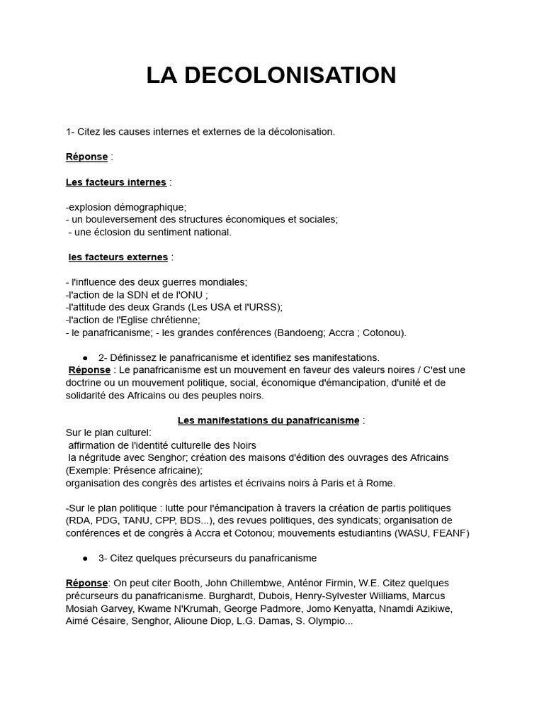 Décolonisation | PDF Décolonisation | PDF