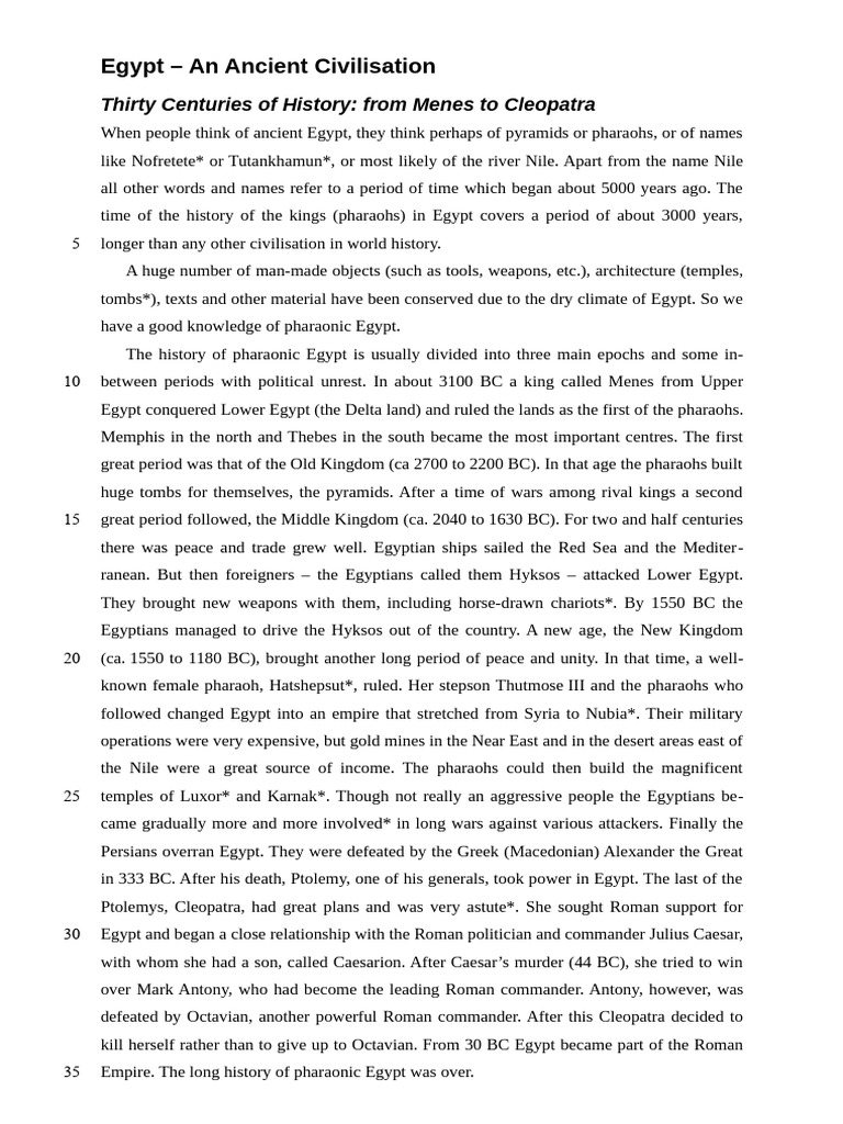 Ancient Egypt | PDF