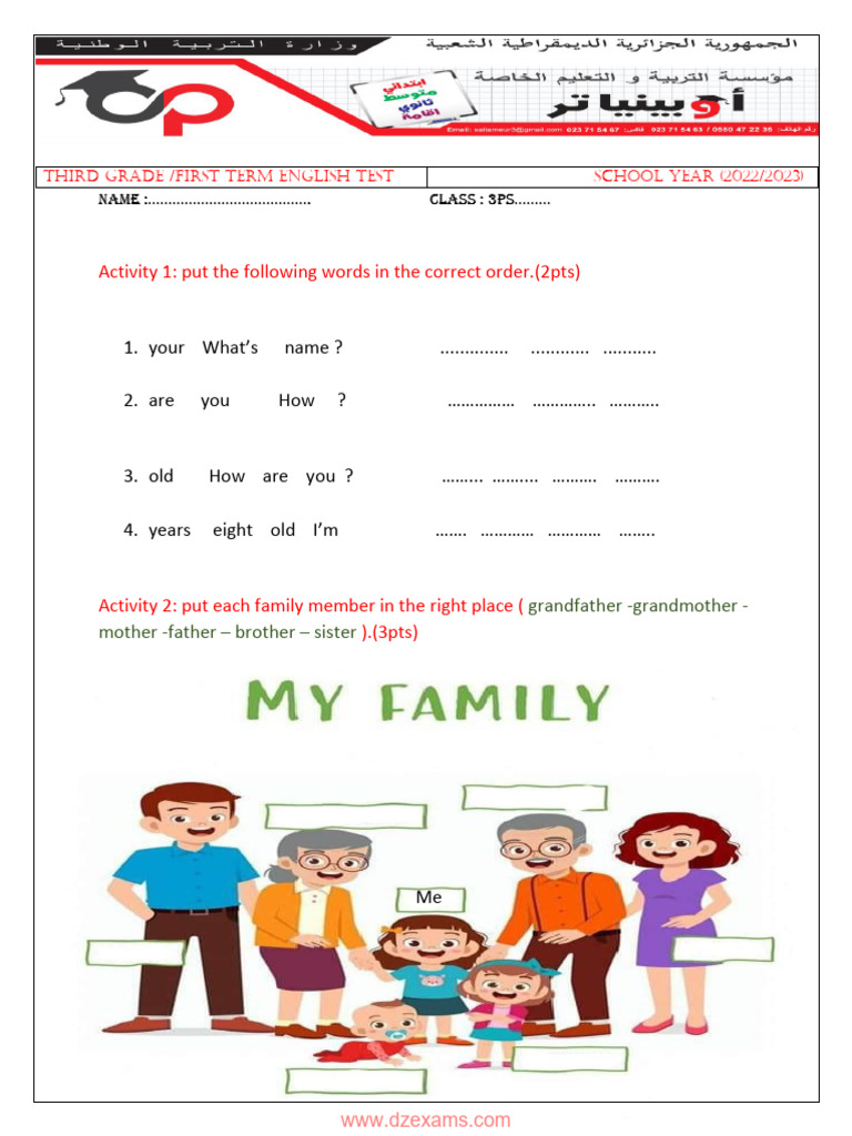 Dzexams 3ap Anglais 787230 | PDF | Language Arts & Discipline