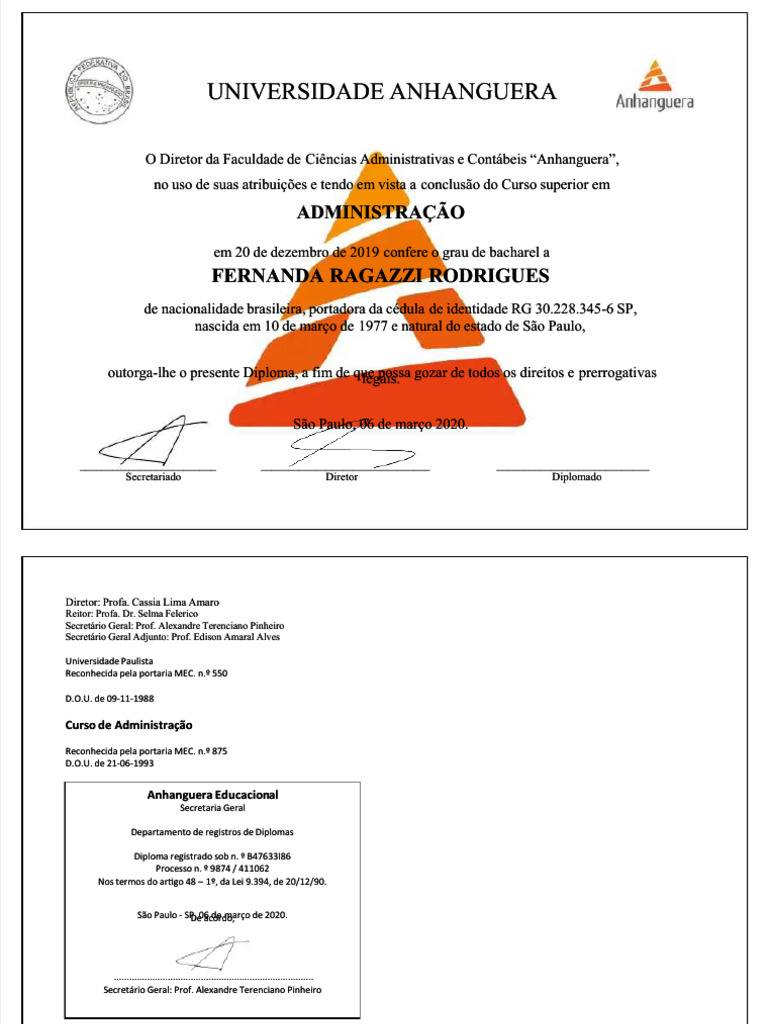 PDF Diploma Anhanguera - Compress | PDF