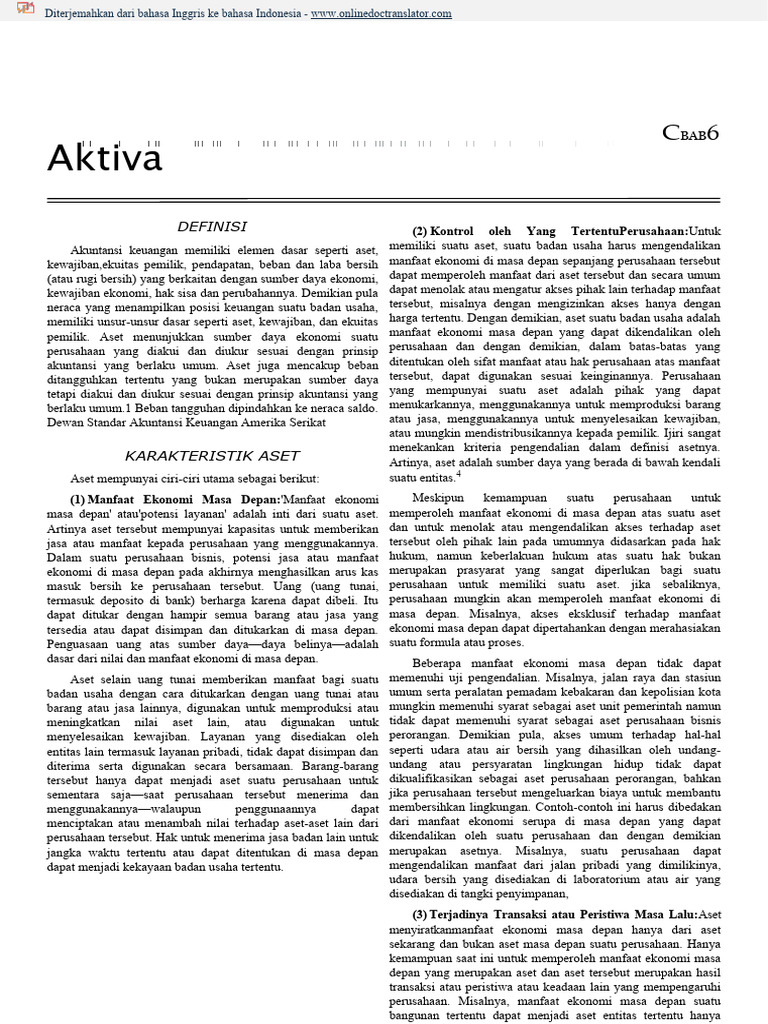 CHAPTER 6 ASSETS - En.id - Materi Presentasi | PDF