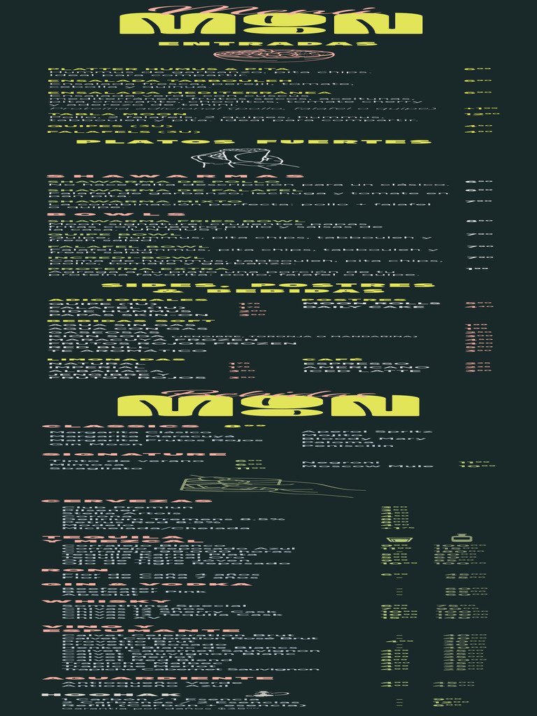 Menu Moon | PDF