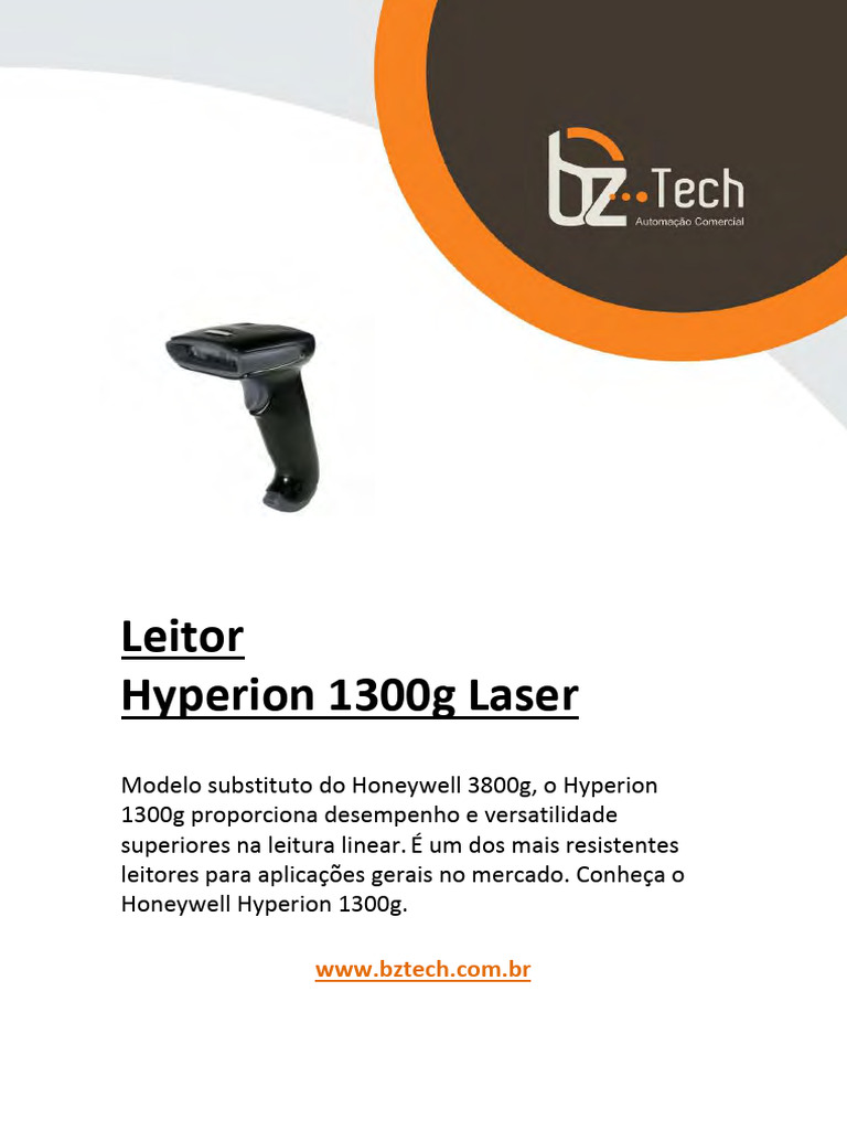 Manual Honeywell Hyperion 1300g | PDF | Barcode | Computer Data