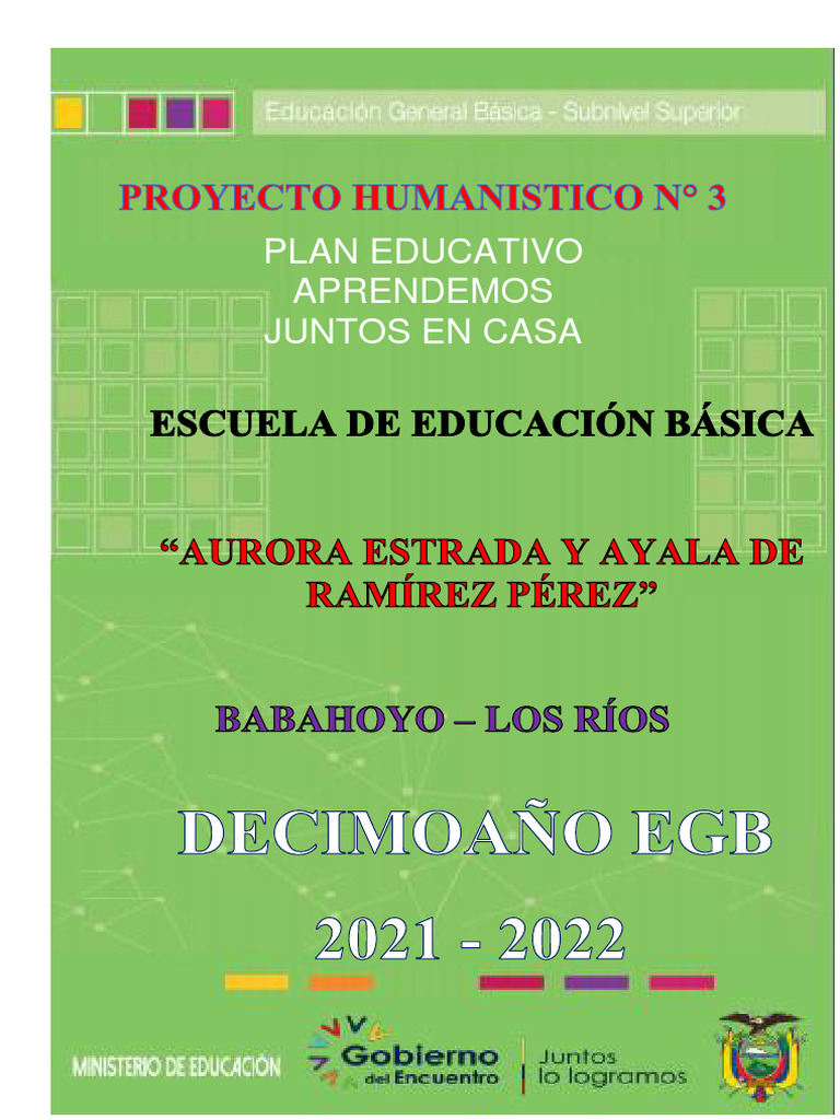Proyecto Humanistico 3 Decimo 2021 2022 | PDF | Ciencias sociales