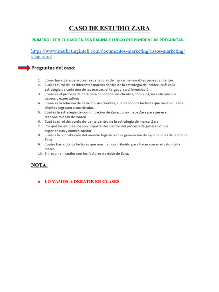Caso Zara 2023 | PDF