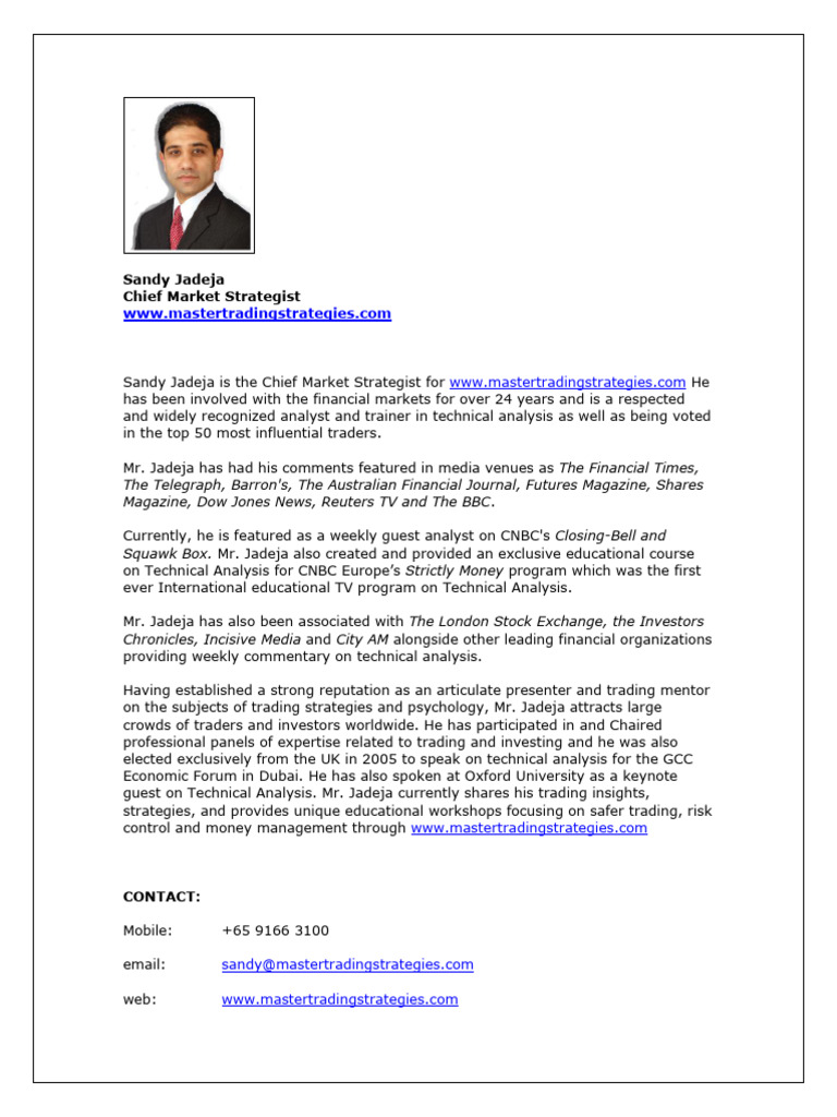 Sandy-Jadeja-Profile-2013 | PDF