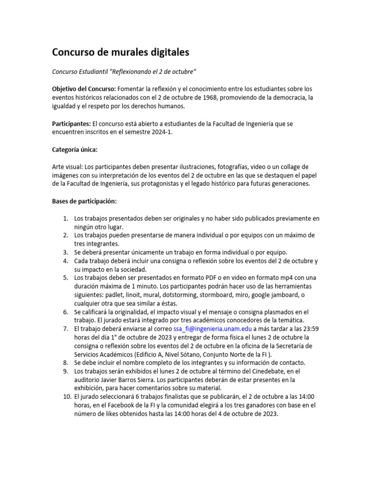 BASES - Murales - Digitales | PDF