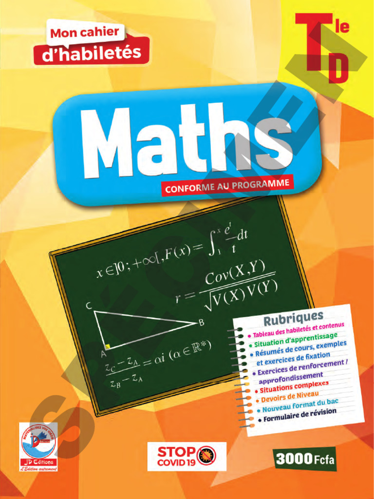 JD Mon Cahier Dhabiletes Maths Tled 2020 | PDF