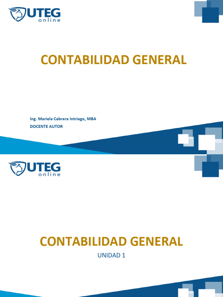Contabilidad General Unidad 1 | PDF