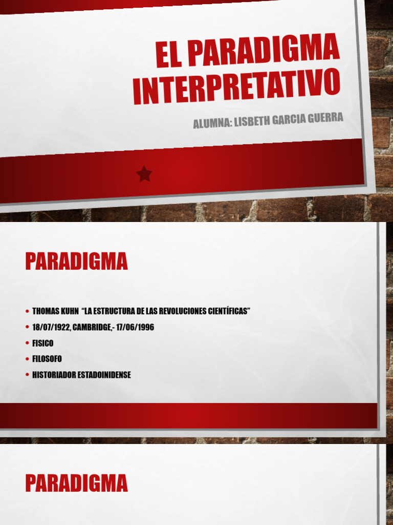 El Paradigma Interpretativo | PDF | Realidad | Paradigma