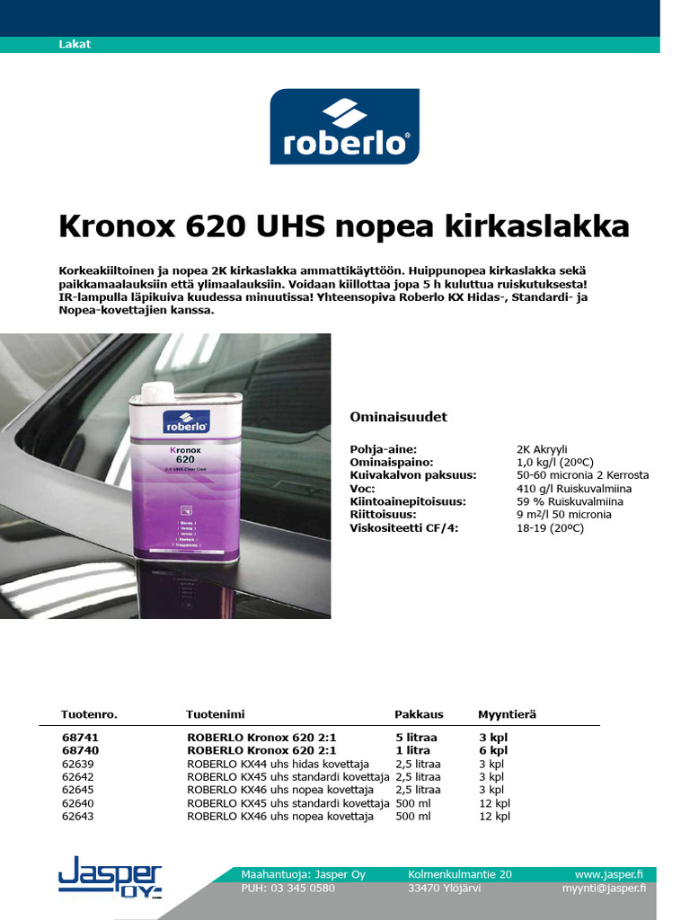 ROBERLO_Kronox_620_kirkaslakka_esite_WEB_ | PDF