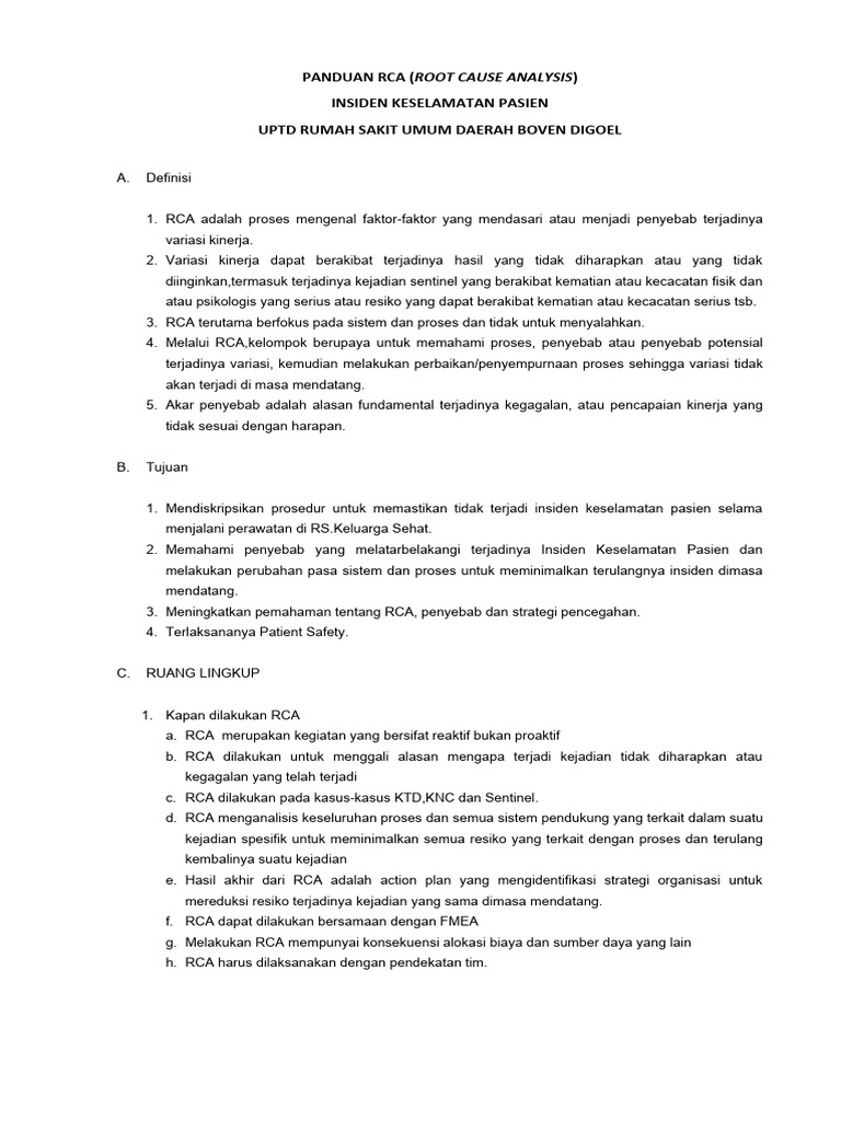 Pedoman Rca | PDF | Bisnis | Komputer