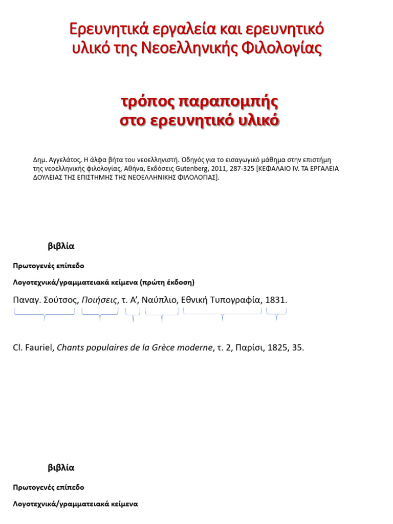 ΜΑΘΗΜΑ 11-12. ΤΡΟΠΟΙ ΠΑΡΑΠΟΜΠΗΣ | PDF