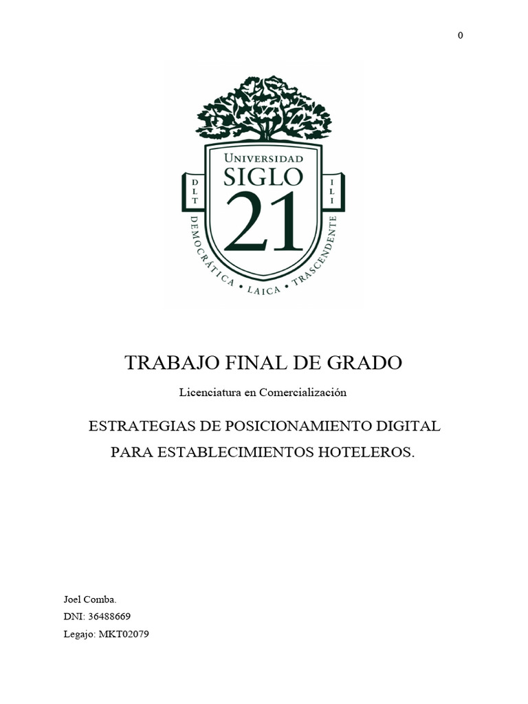 TFG - Turismo | PDF | Marca | Turismo