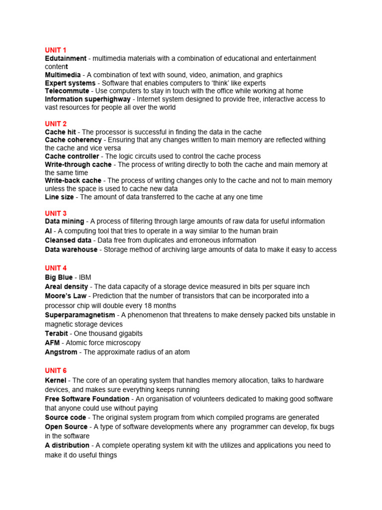 Engleski Kolokvij | PDF | Cpu Cache | Operating System