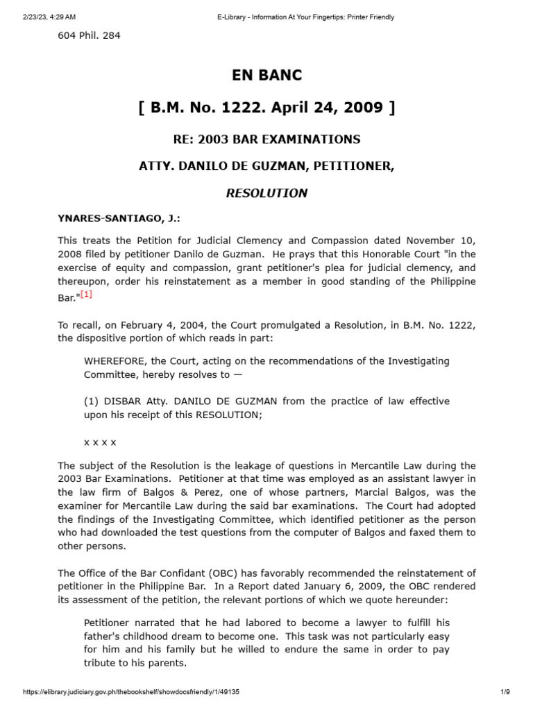 Judicial Clemency for Disbarred Lawyer | PDF | Disbarment | Lawyer