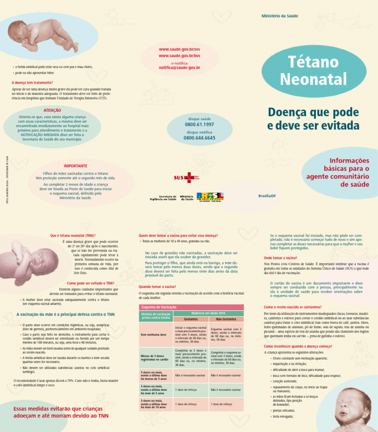 Tetano Neonatal Evitada | PDF | Gravidez | Vacinas
