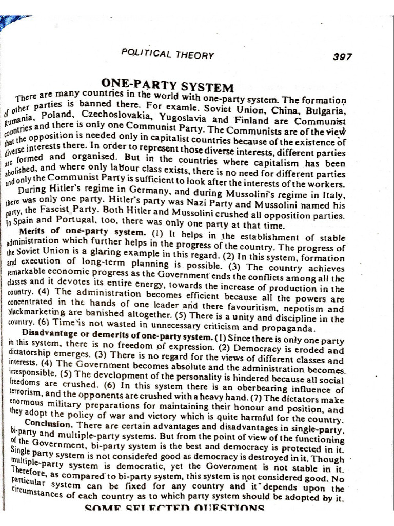 Political Party Types | PDF