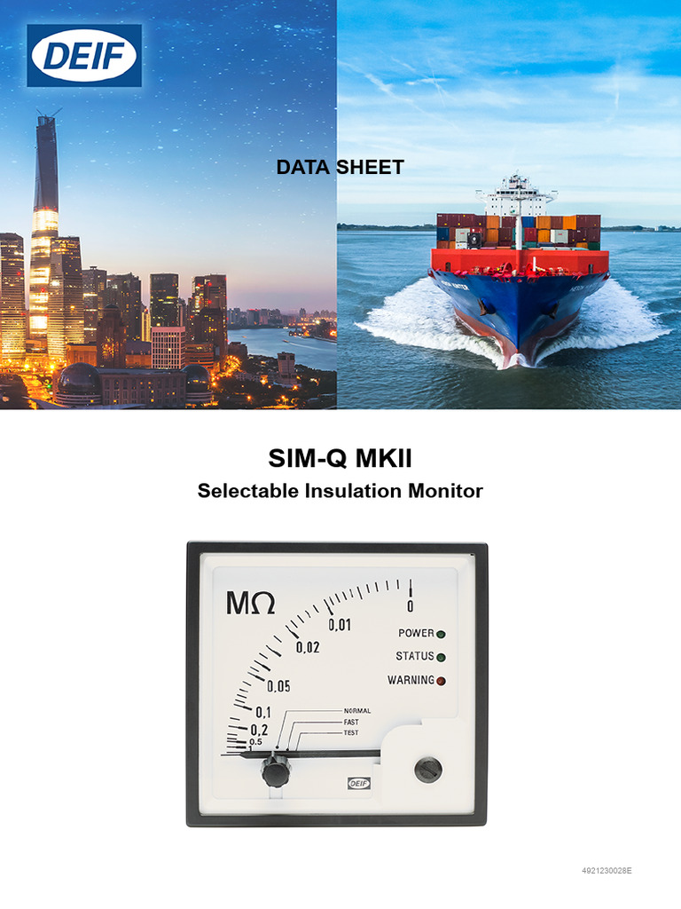Sim Q Mkii Data Sheet 4921230028 Uk | PDF | Capacitor | Alternating Current