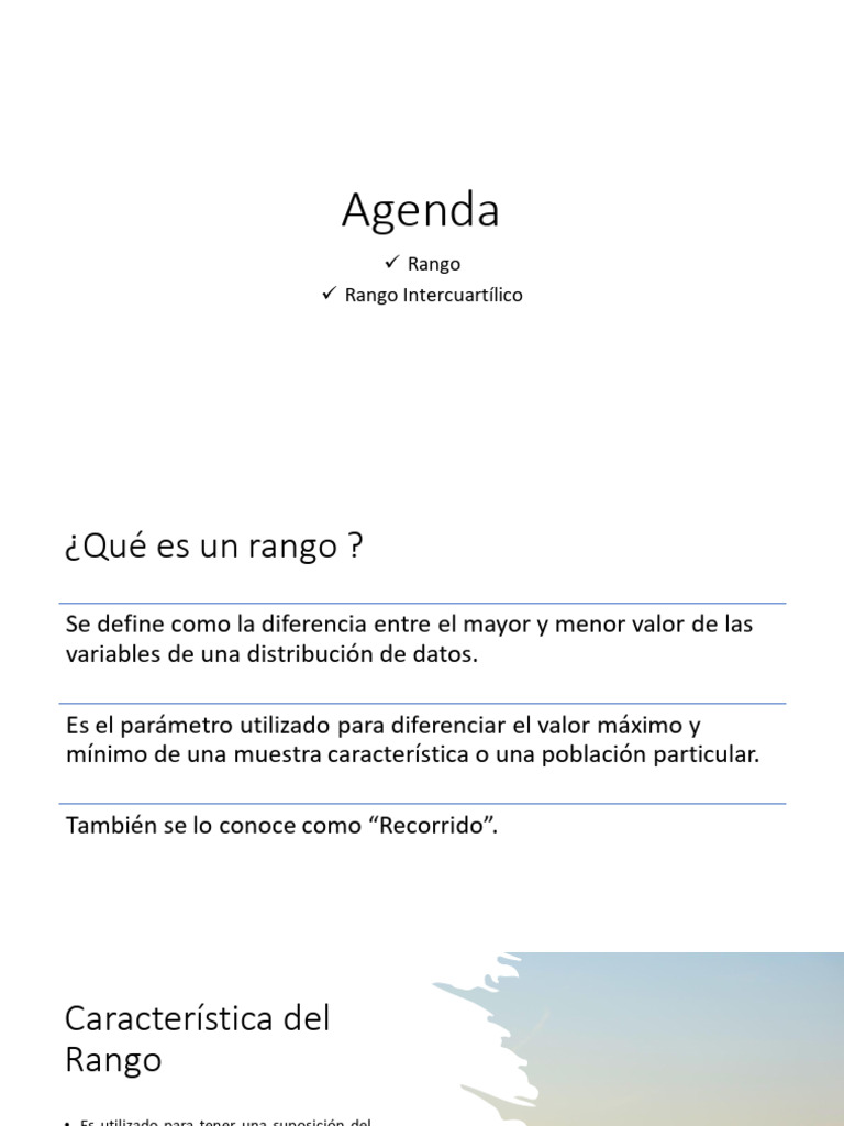Rango-Rango Intercuartil | PDF