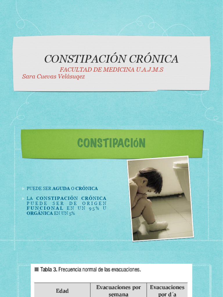 CONSTIPACIÓN | PDF | Estreñimiento | Dolor