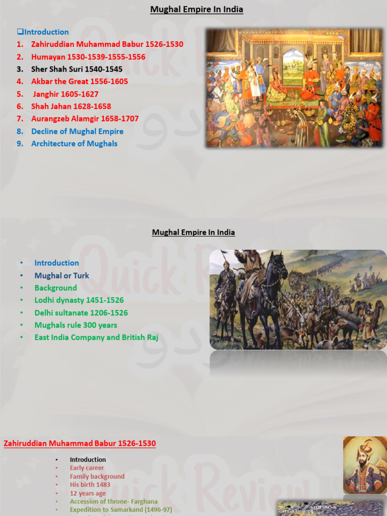 Mughal Empire in India | PDF | Mughal Empire | Timurid Dynasty