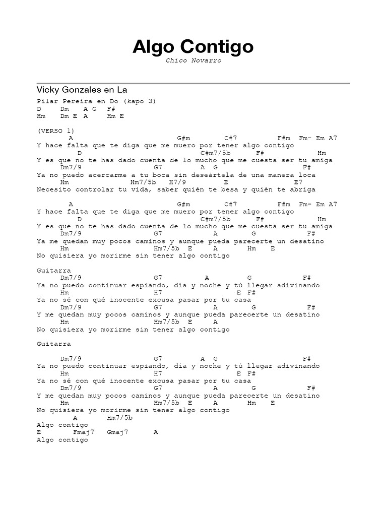 Algo Contigo - Completa | PDF