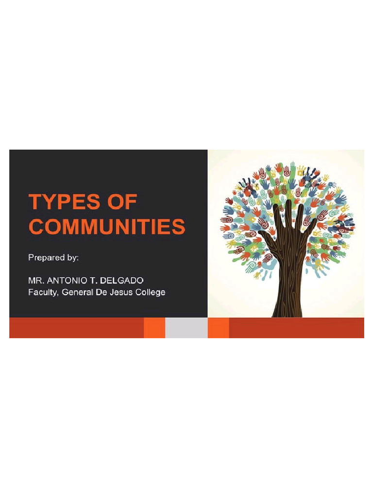 Types of Communities | PDF
